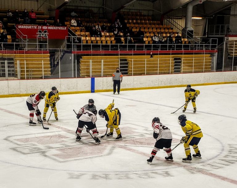 Redmen Hockey Wins Big Against Negaunee In Big Game of the Week
